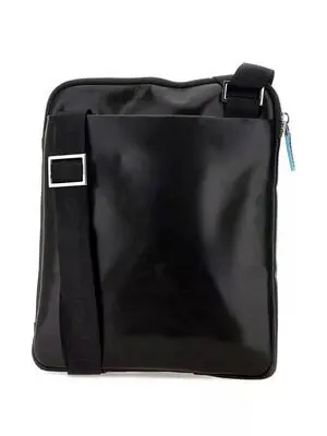 PIQUADRO Zip-fastening Embossed-logo Shoulder Bag