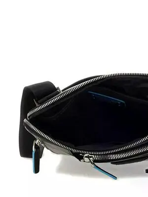 PIQUADRO Zip-fastening Embossed-logo Shoulder Bag