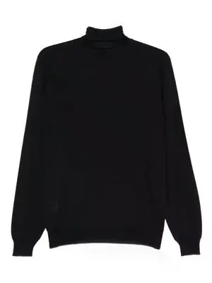 LARDINI Turtleneck Virgin Wool Sweater