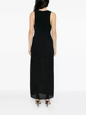 IRO PARIS V-neck Pleated Maxi Dress
