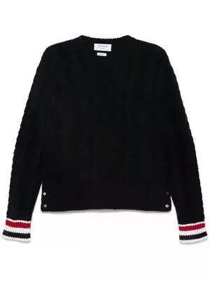 Thom Browne Aran-knit Wool Sweater