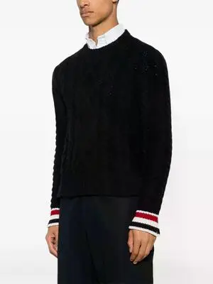 Thom Browne Aran-knit Wool Sweater