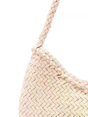 Dragon Diffusion Braided Leather Shoulder Bag - Neutrals
