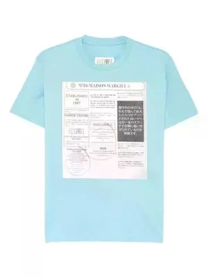 MAISON MARGIELA Graphic-print T-shirt - Blue