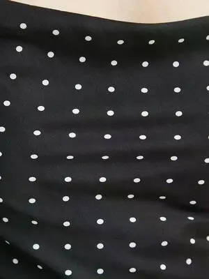 Bardot Cowl-neck Polka-dot Maxi Dress