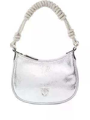 Pinko Metallic Leather Shoulder Bag
