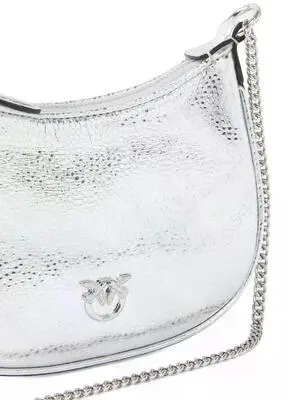 Pinko Metallic Leather Shoulder Bag