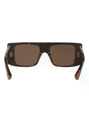 Gucci Rectangular Frame Sunglasses With Logo
