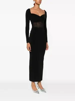 NISSA Long-sleeve Midi Dress