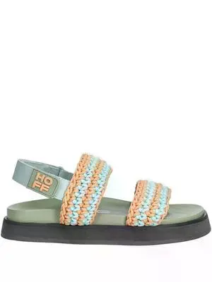 HOFF Crochet Double-strap Sandals - Green