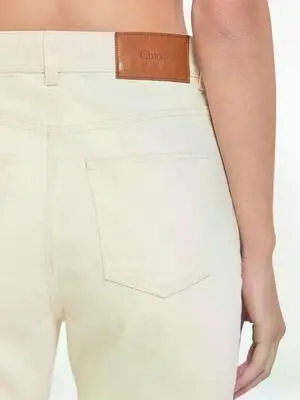 Chloé Straight-leg Cotton Jeans - Neutrals