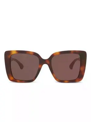 GUCCI Tortoiseshell Square-Frame Sunglasses