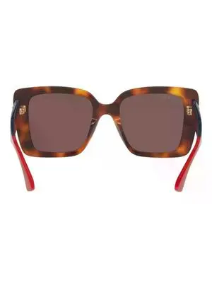 Gucci Tortoiseshell Square-frame Sunglasses