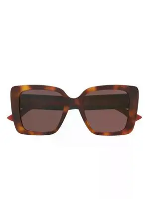 Gucci Tortoiseshell Square-frame Sunglasses