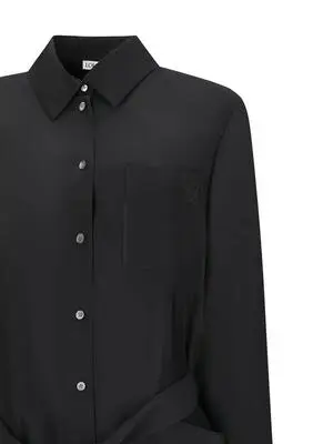 Loewe Belted Silk Blouse