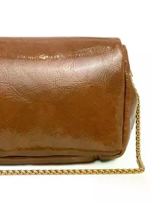 SESSUN Flap-front Crossbody Bag With Chain Strap