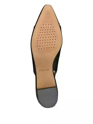 Geox Slingback Flats With Gold-tone Buckle