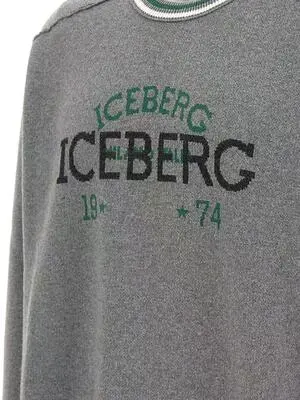 Iceberg Logo-embroidered Raglan-sleeve Sweater