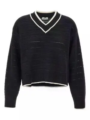 Marella Ribbed V-neck Wool Sweater