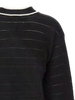 Marella Ribbed V-neck Wool Sweater