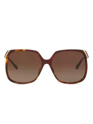 Chloé Tortoiseshell Square-frame Sunglasses - Brown