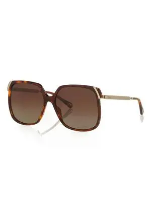 Chloé Tortoiseshell Square-frame Sunglasses - Green