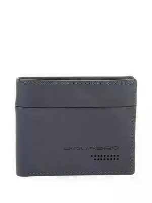 PIQUADRO Logo-print Leather Wallet
