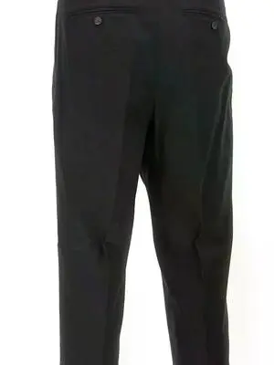 PAOLO PECORA Pleated Belted Trousers - Black