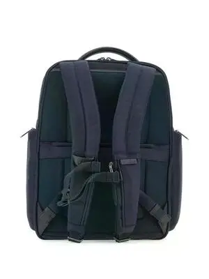 PIQUADRO Leather-trimmed Backpack
