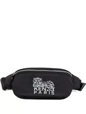 Kenzo Tiger-embroidered Belt Bag - Black