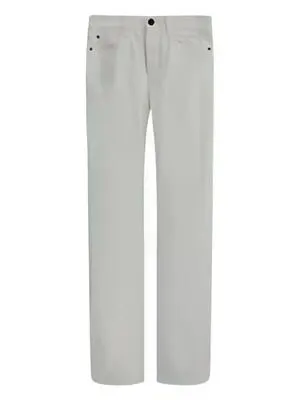 Loro Piana Five-pocket Straight Leg Jeans - White