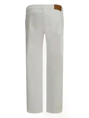 Loro Piana Five-pocket Straight Leg Jeans - White