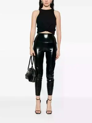 Norma Kamali High-waisted Slim Leg Trousers