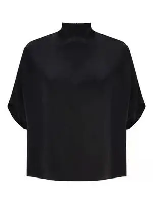 Lapointe High-neck Cape Top