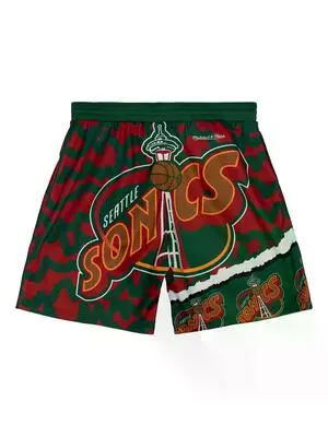 Mitchell & Ness Jumbotron 2.0 Sublimated Seattle Supersonics Shorts