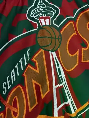 Mitchell & Ness Jumbotron 2.0 Sublimated Seattle Supersonics Shorts