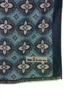Kiton Floral-pattern Scarf