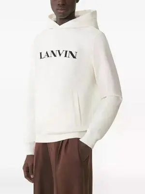 LANVIN Logo-embroidered Hoodie