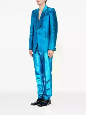 MAISON MARGIELA Metallic Shawl-lapel Blazer