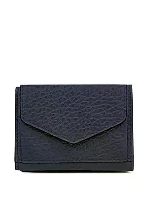 MAISON MARGIELA Embossed Leather Snap Wallet - Blue