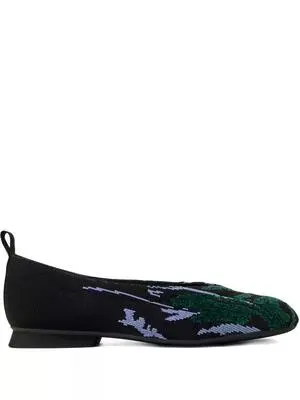 Camper Casi Myra Knitted Ballet Flats - Black