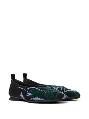 Camper Casi Myra Knitted Ballet Flats - Black
