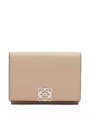 Loewe Anagram Trifold Wallet - Neutrals