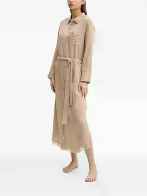 Melissa Odabash Margot Fringed Midi Dress - Neutrals