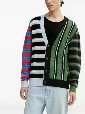 Desigual Striped Patchwork Cardigan