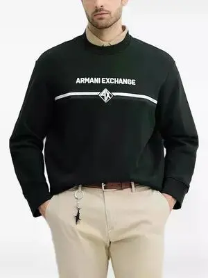 Armani Exchange Striped Logo Sweatshirt