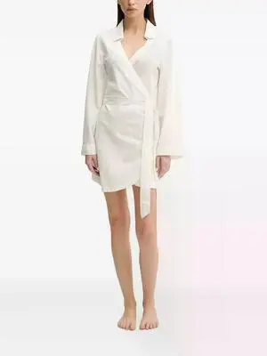 Melissa Odabash Wrap-effect Belted Mini Dress