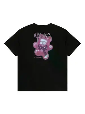 A BATHING APE T-shirt With Bear Graphic - Black