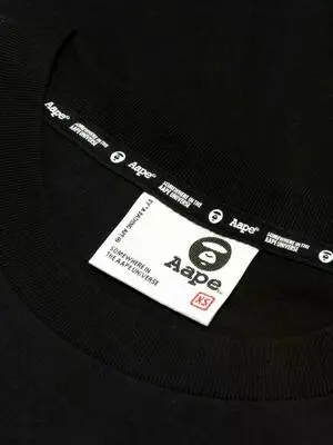 A BATHING APE T-shirt With Bear Graphic - Black
