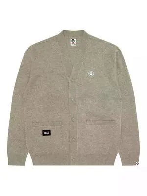 AAPE BY *A BATHING APE Ape Head Patch-pocket Cardigan - Neutrals